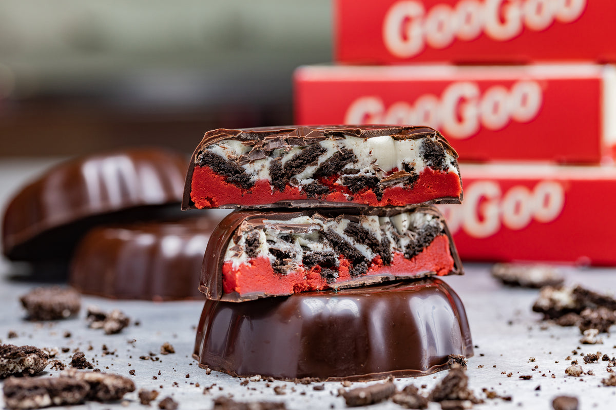 Red Velvet Premium Goo Goo 15 count case – Goo Goo Cluster Wholesale